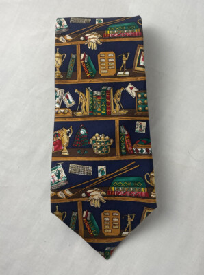 Men’s 100% Silk Neck Tie Multi Color Golf Collection Sports Alynn ...