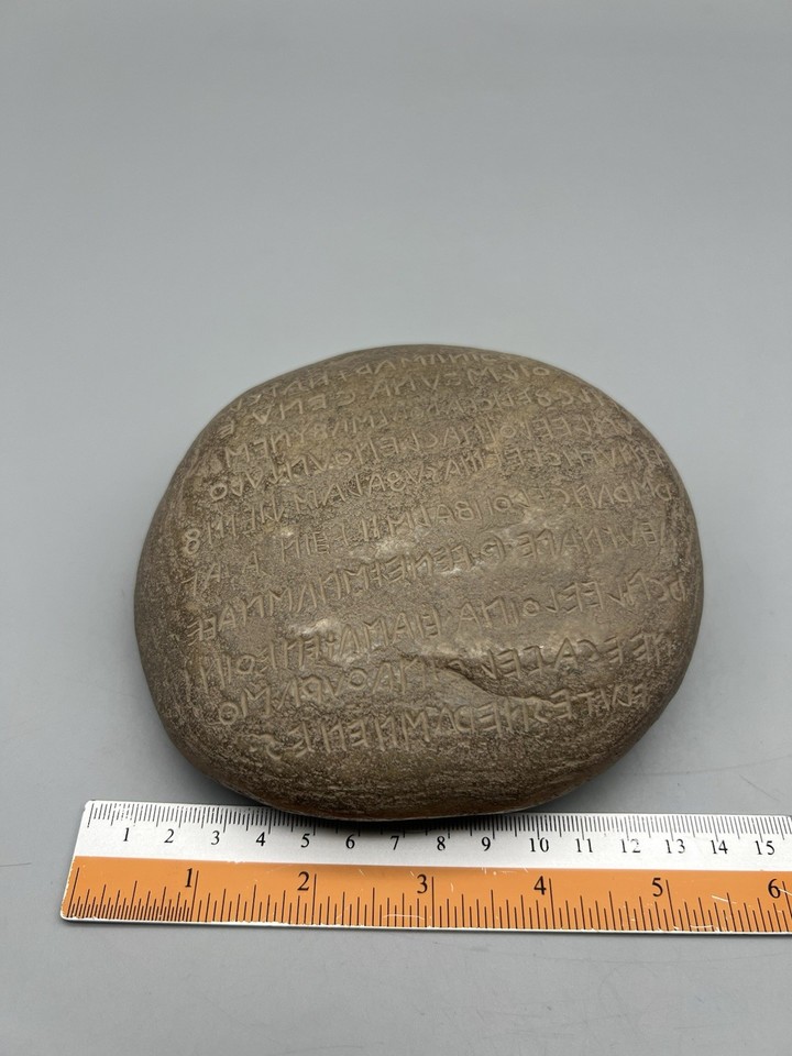 Ancient Bactrian Stone Inscription Tablet Authentic Relief | eBay