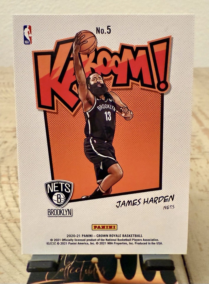 2020-21 Panini Crown Royale James Harden Kaboom! #5 Brooklyn Nets | eBay