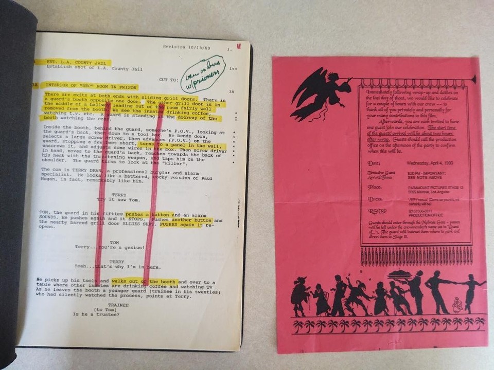 "Almost an Angel" 1990 Movie Paul Hogan Screen Worn Wig + Continuity ...