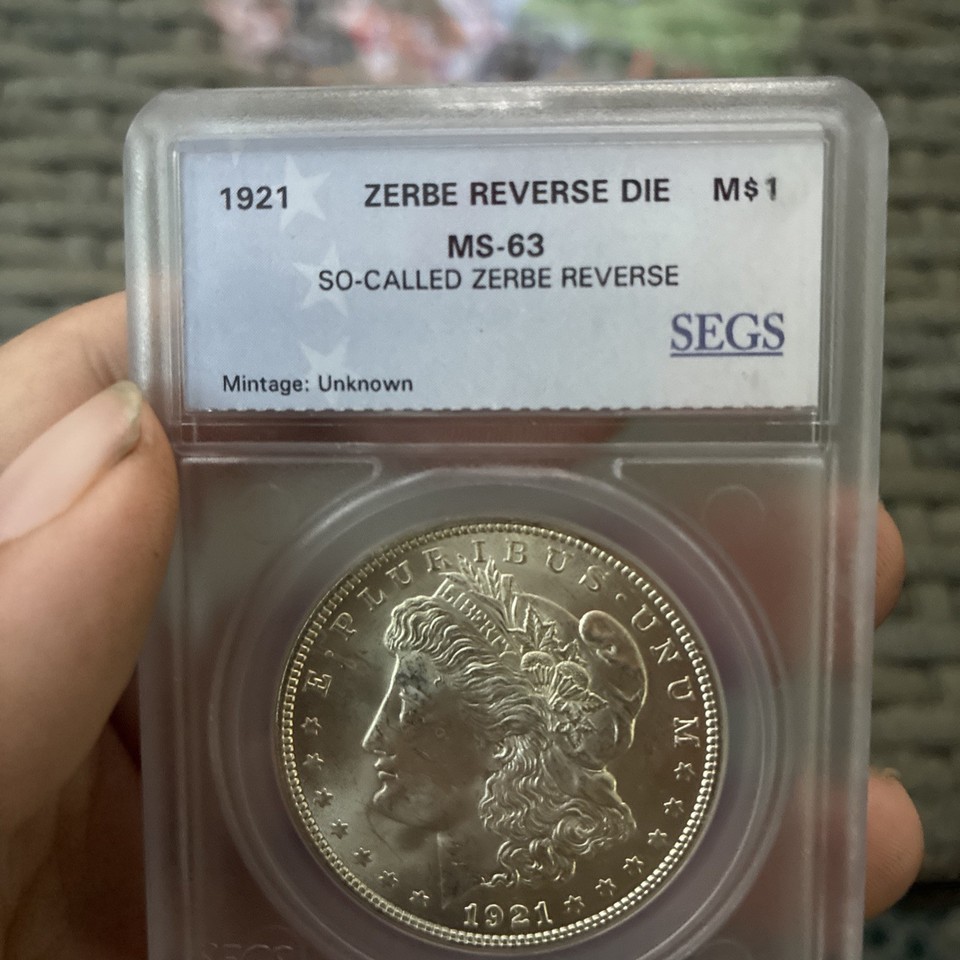 1921 Zerbe Reverse Die Proof-Like MS Morgan SEGS - RARE - Unknown ...