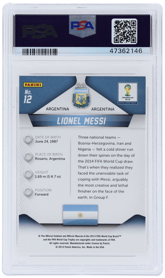 2014 Panini Prizm World Cup Lionel Messi #12 PSA 10 | eBay