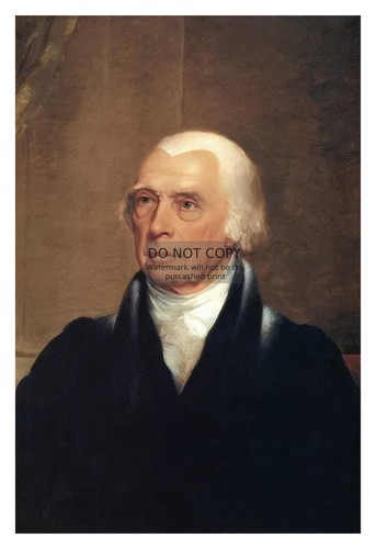 PRESIDENT JAMES MADISON OIL PAINTING PORTRAIT 4X6 PHOTO | eBay