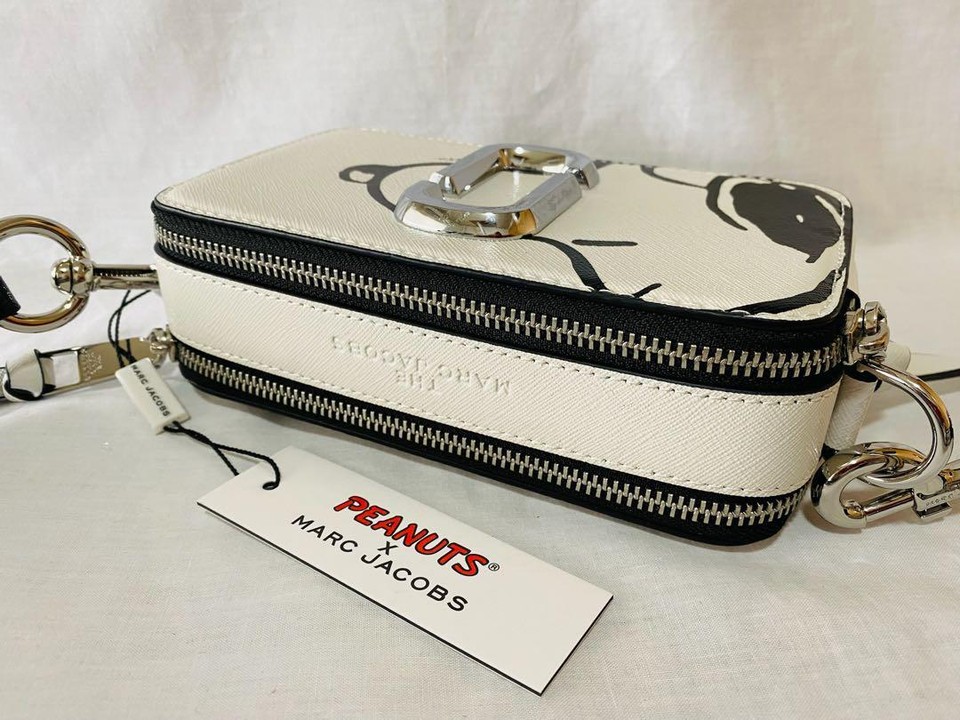 MARC JACOBS Snapshot 164 Peanuts Snoopy Collab Shoulder Bag Cotton ...