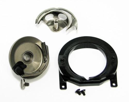 Old BERNINA Sewing Machine Parts Bobbin Case & Mount Shuttle Hook ...