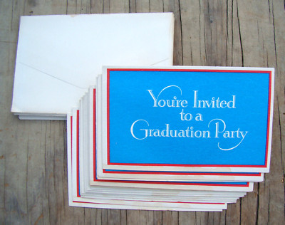 Graduation Invitation Cards ~American Greetings~ School Undated Retro ...