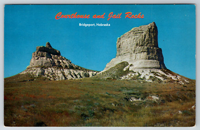 c1960s Courthouse Jail Rocks Bridgeport NE Vintage Postcard | eBay