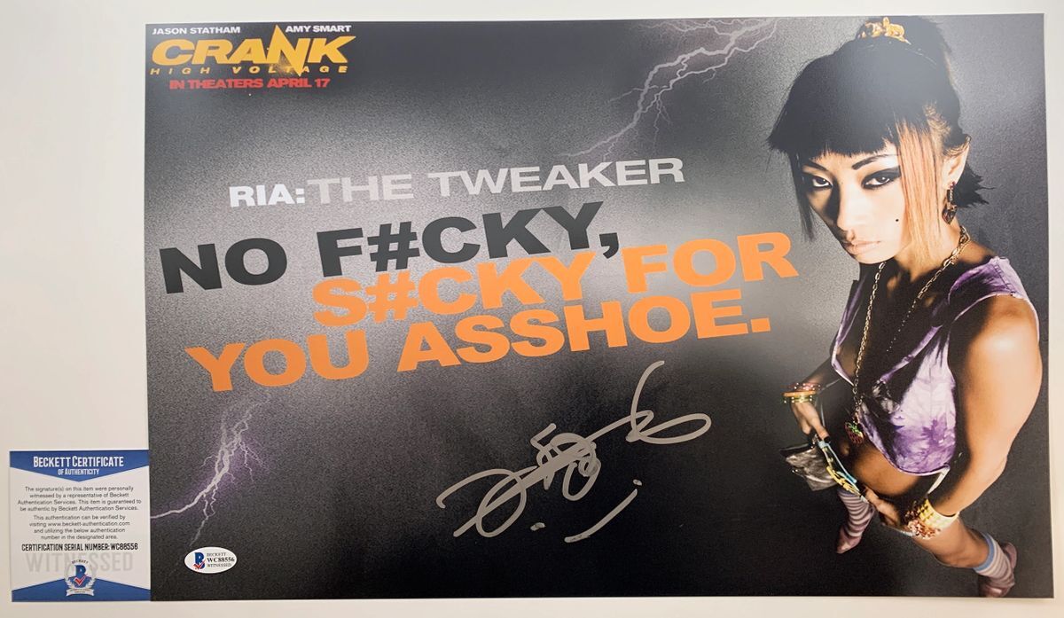 Bai Ling Signed Crank 2 High Voltage 11x17 Movie Poster A Autograph BAS ...