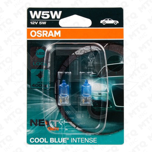 Osram Cool Blue Intense W5W 12V 5W W2.1x9.5d Bulb (Pack of 2) 2825CBN ...