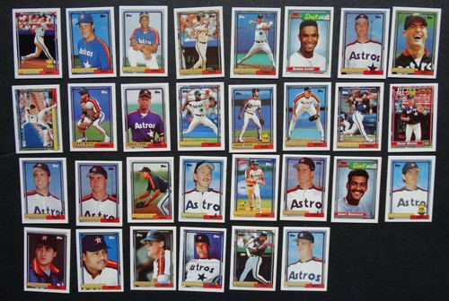 1992 Topps Micro Mini Houston Astros Team Set of 30 Baseball Cards | eBay