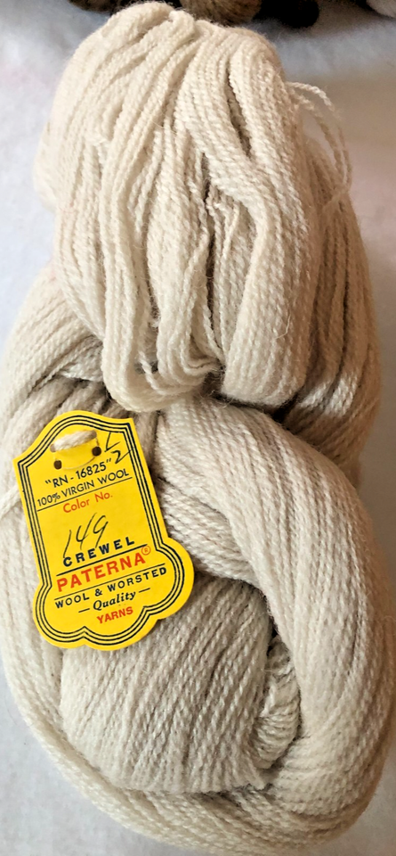 Paterna 100% Virgin Wool & Worst Yarn RN-16825 Vintage NEW-sold per lot ...
