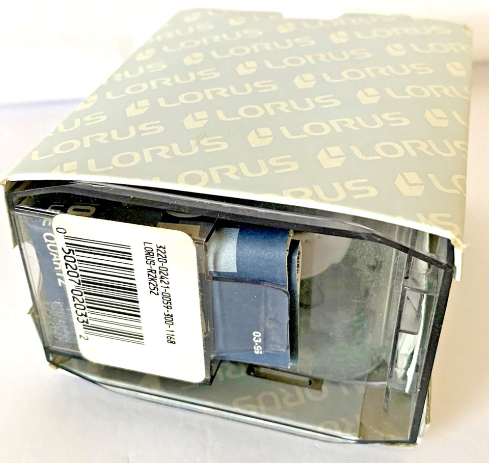 Vintage NOS Lorus Ladies Quartz Watch Gold Tone Lumi Brite Water ...