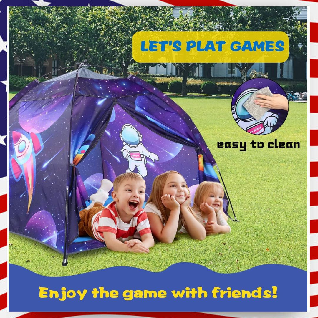 Play Tent Toddler Bed Tent Spaceship House Dome Tent for Kids Indoor ...