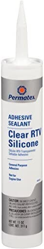 Permatex 80855 Clear RTV Silicone Adhesive Sealant 11 oz. | eBay
