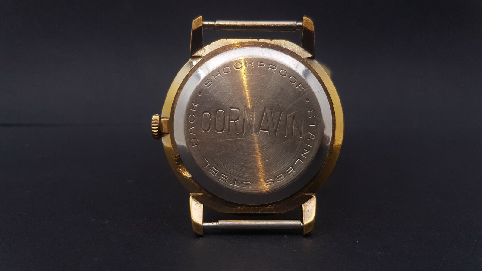 CORNAVIN Wrist Watch 17 Jewels 2609HA Gold plated Swiss Made Shockproof ...