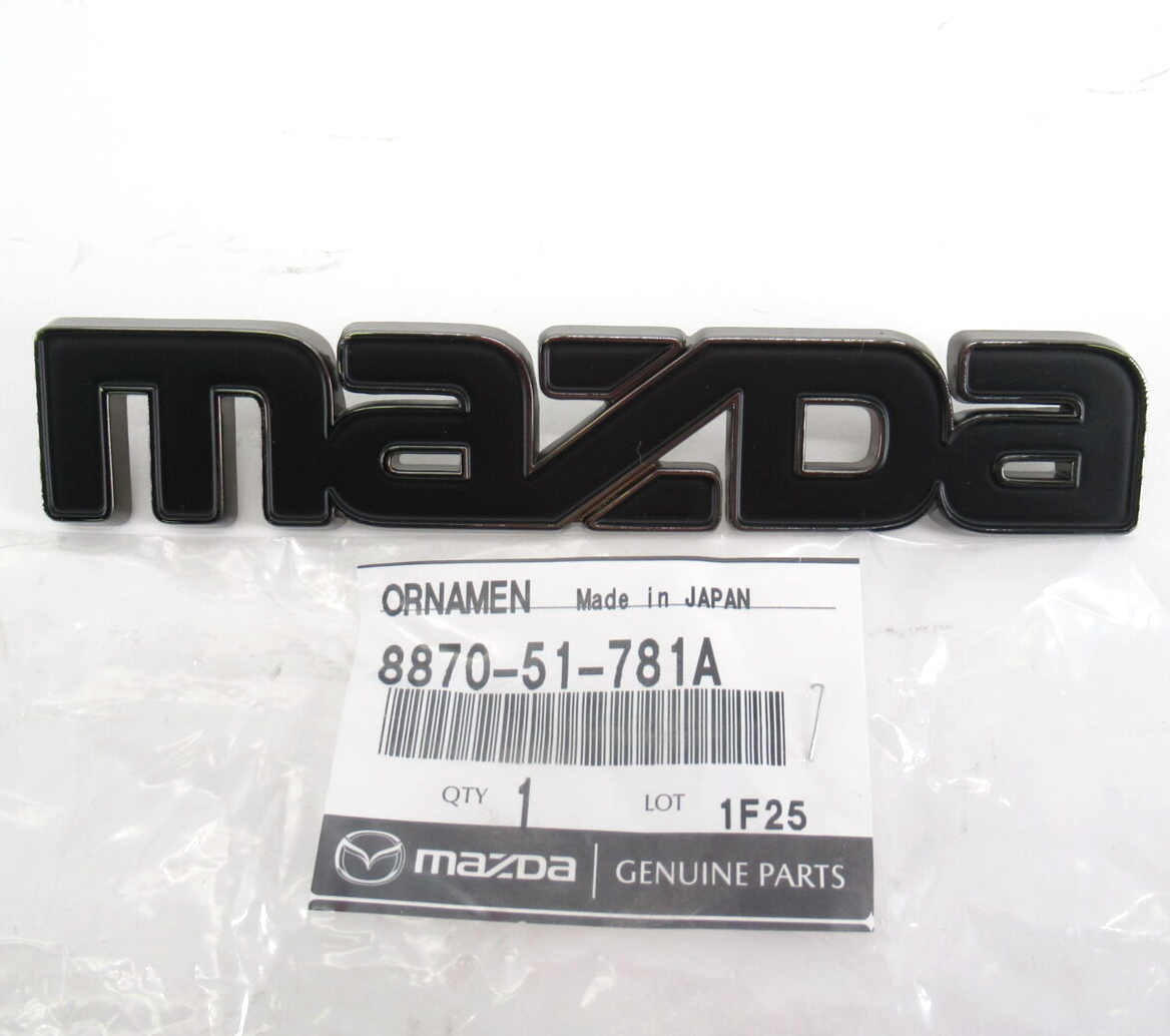 Genuine OEM Mazda 8870-51-781A "MAZDA" Rear Emblem Nameplate Badge 1979 ...