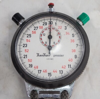 Hanhart Premier 3 Button Stopwatch-Vintage Germany-Shockproof ...