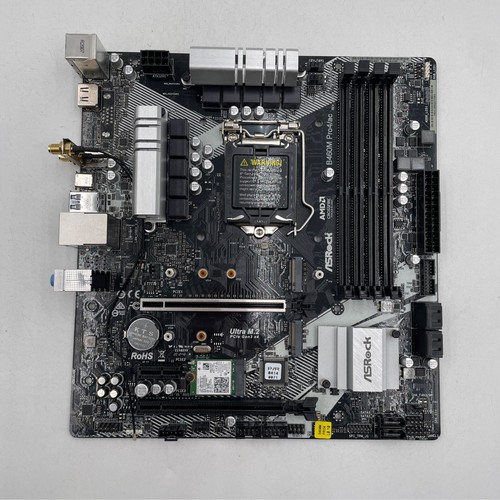 ASRock B460M Pro4/ac WIFI Intel LGA1200 DDR4 mATX Motherboard | eBay