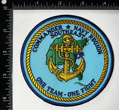 USN US Navy Commander Navy Region Southeast One Team One Fight Patch | eBay