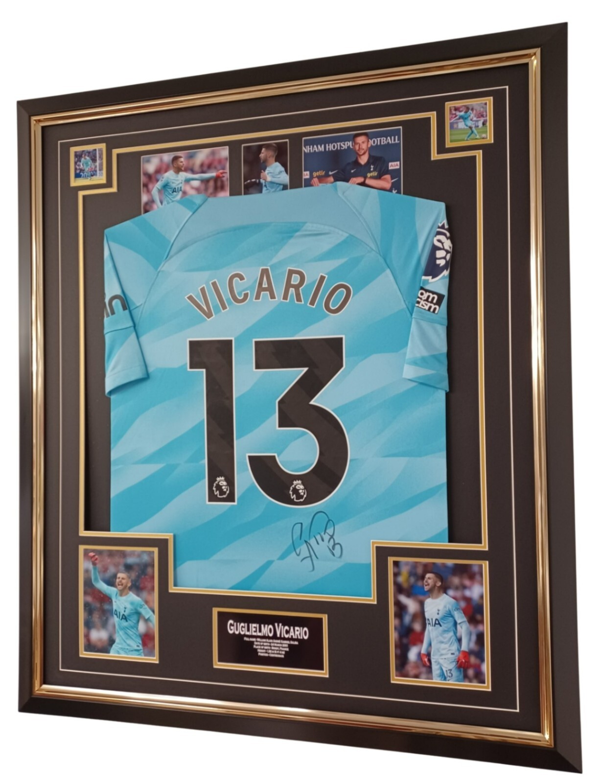 Framed Guglielmo Vicario Signed Shirt Autographed Jersey Display | eBay