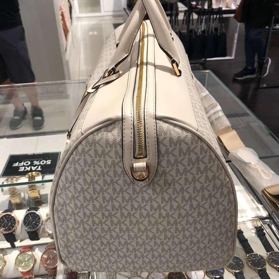 Michael Kors Jet Set Travel XL Duffle Weekender Luggage Bag - Light ...