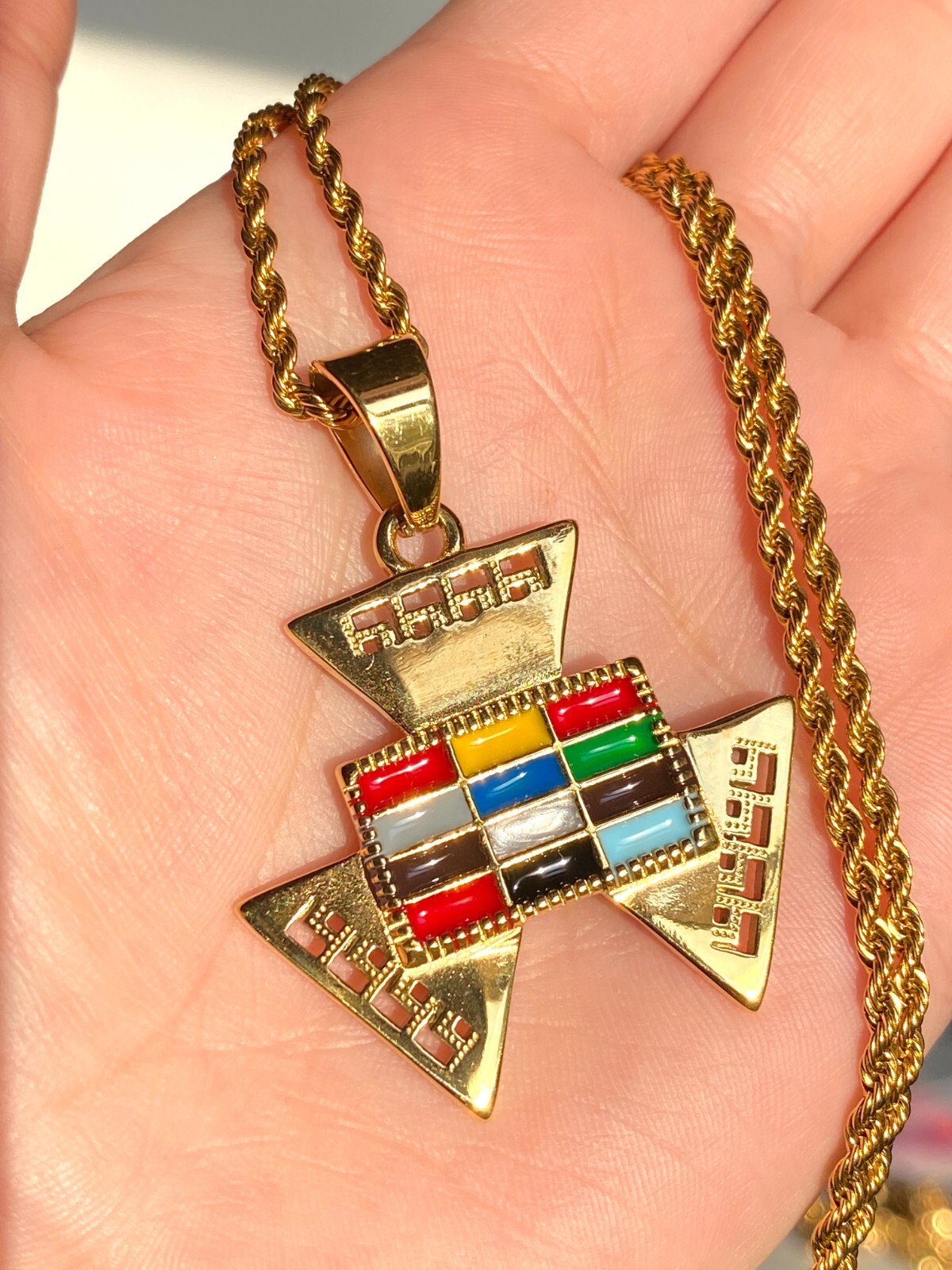 Masonic Royal Arch Past High Priest Freemason 14k Pendant Rope Chain ...