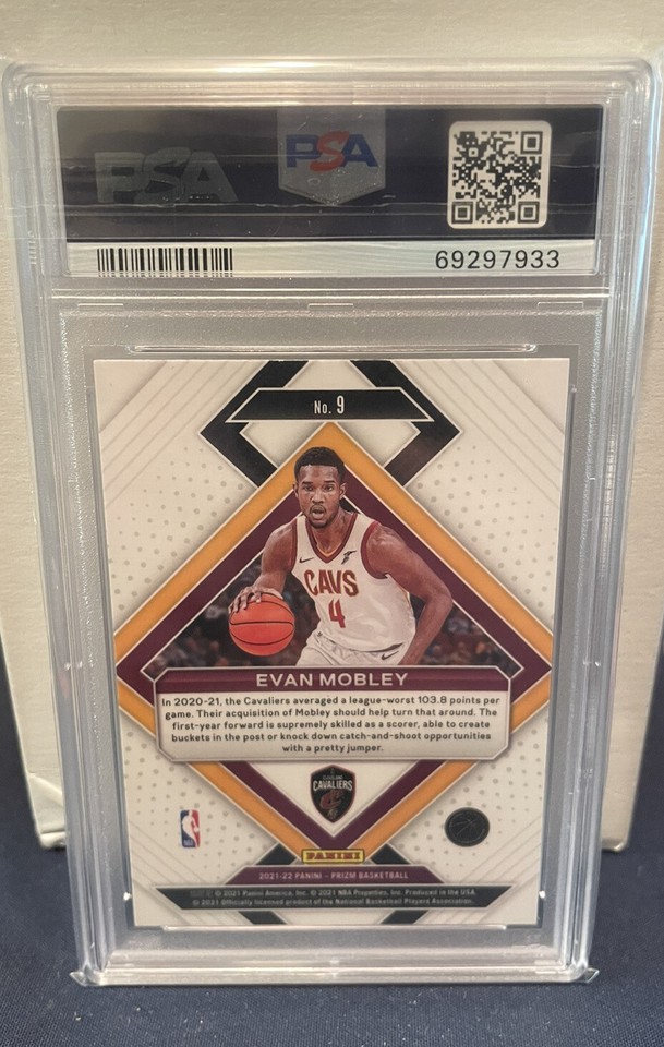 Evan Mobley 2021 Panini Prizm Emergent Basketball Rookie Card #9 PSA 9 ...