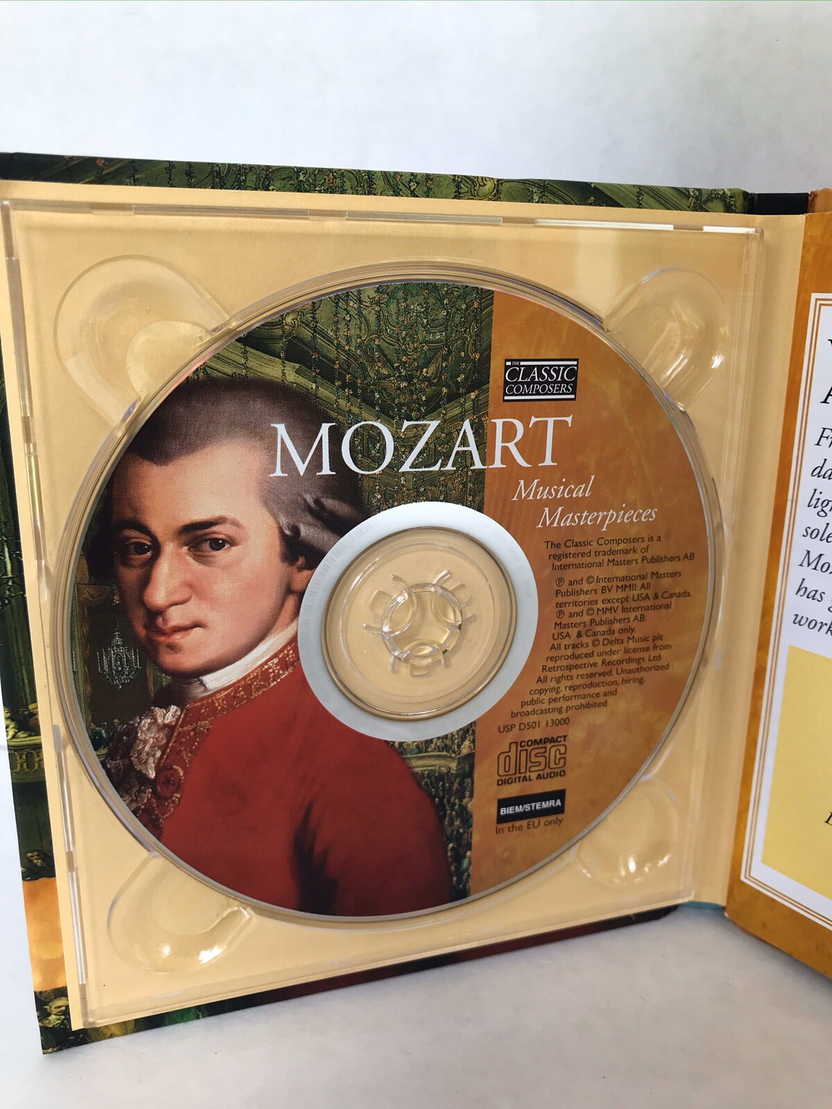 Mozart: Musical Masterpieces (CD, Classic Composers) with Informational ...