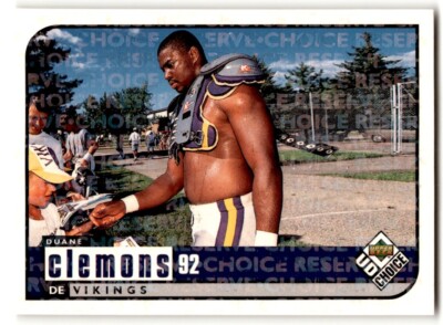 1998 UD Choice Reserve Duane Clemons #366 Minnesota Vikings | eBay