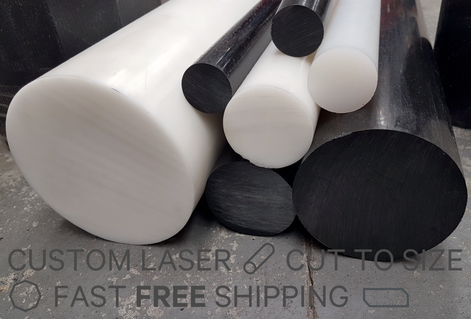 Black Opaque Acetal Rod Copolymer Dia.70mm x 295mm long FAST N FREE ...