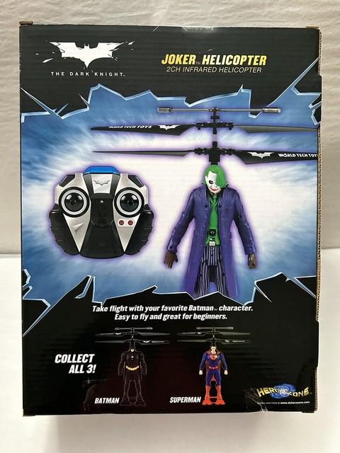 Remote Control Joker Helicopter Batman Toys DC Comic 2ch Infrared Kid ...