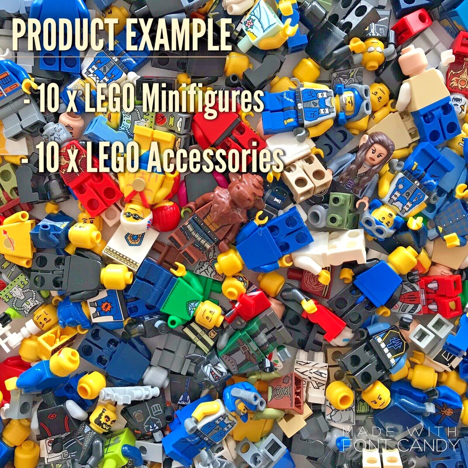 LEGO Minifigures & Accessories X 10 - Mixed Mini Figure Job Lot Bundle ...