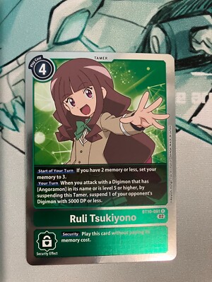 Ruli Tsukiyono BT10-091 R Digimon CCG | Xros Encounter Near Mint ...