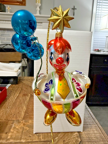 Vintage Christopher Radko "Bobbles" The Clown Glass Ornament 1995 | eBay