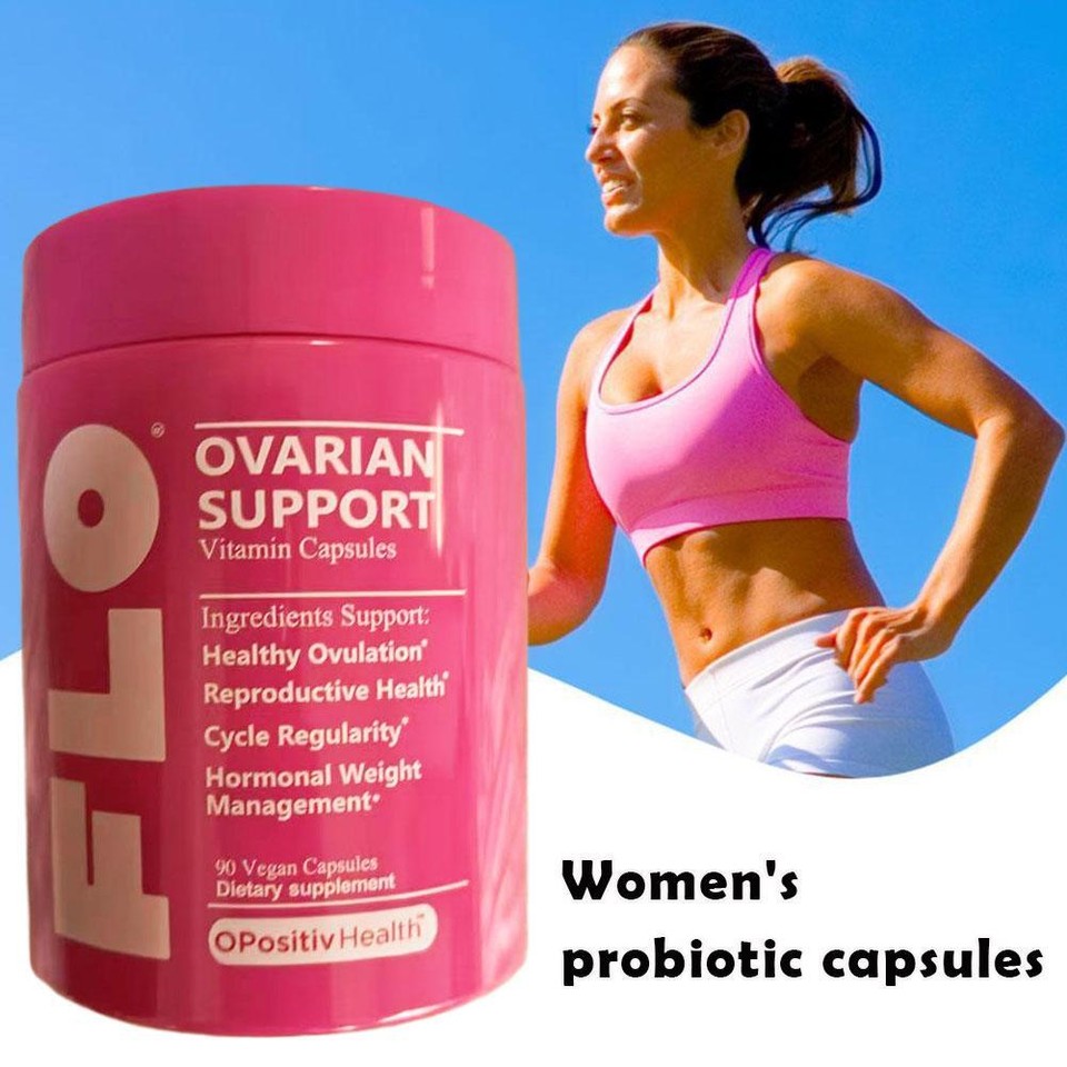 FLO Ovarian Support Vitamin 90Vegan Capsules Dietary Supplement ...