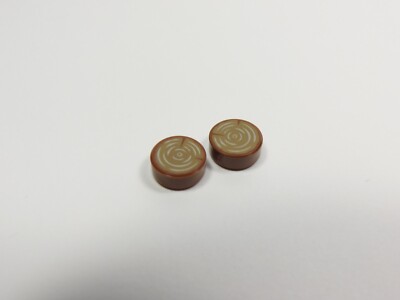 LEGO 2 Printed 1x1 Reddish Brown Tree Branch Stump Tiles C11 | eBay