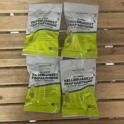 Rescue YellowJacket Trap Cartridge Refills 10 Week Supply (lot of 4) | eBay