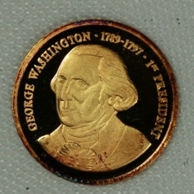 Great American President. 14k Gold Proof. George Washington. .5grams | eBay