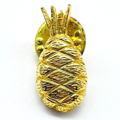Pineapple Tie Tack Lapel Pin Gold Tone Hospitality Hawaii Welcome | eBay