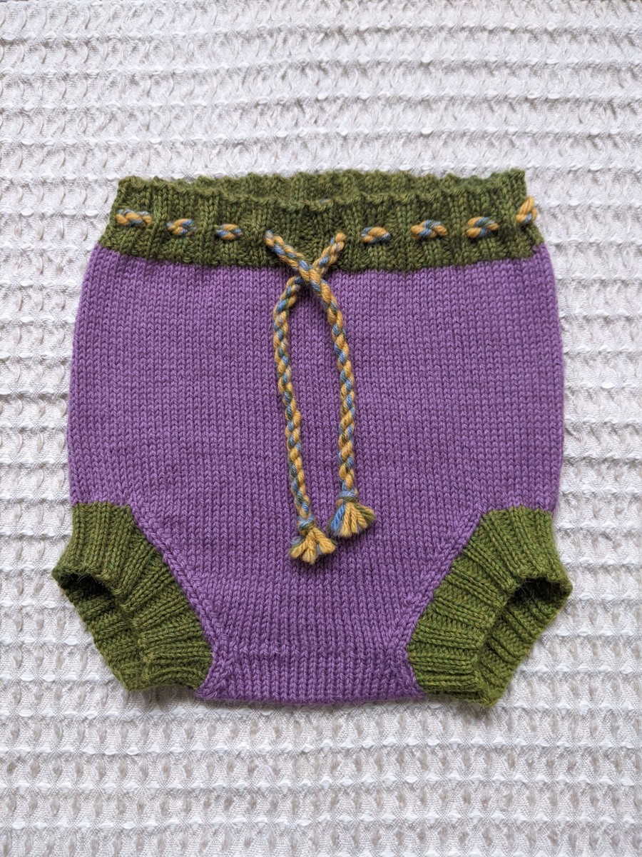 Wool Soaker Knitting Pattern Knitted Baby Soakers, Two Pair