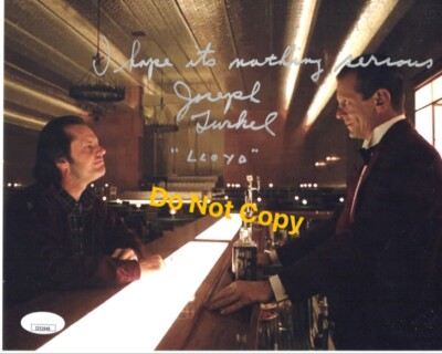 JOSEPH JOE TURKEL signed 8x10 Photo THE SHINING Lloyd the Bartender JSA ...