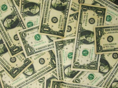 DOLLAR BILLS REALISTIC MONEY BILL CASH DIGITAL PRINT COTTON FABRIC FQ ...