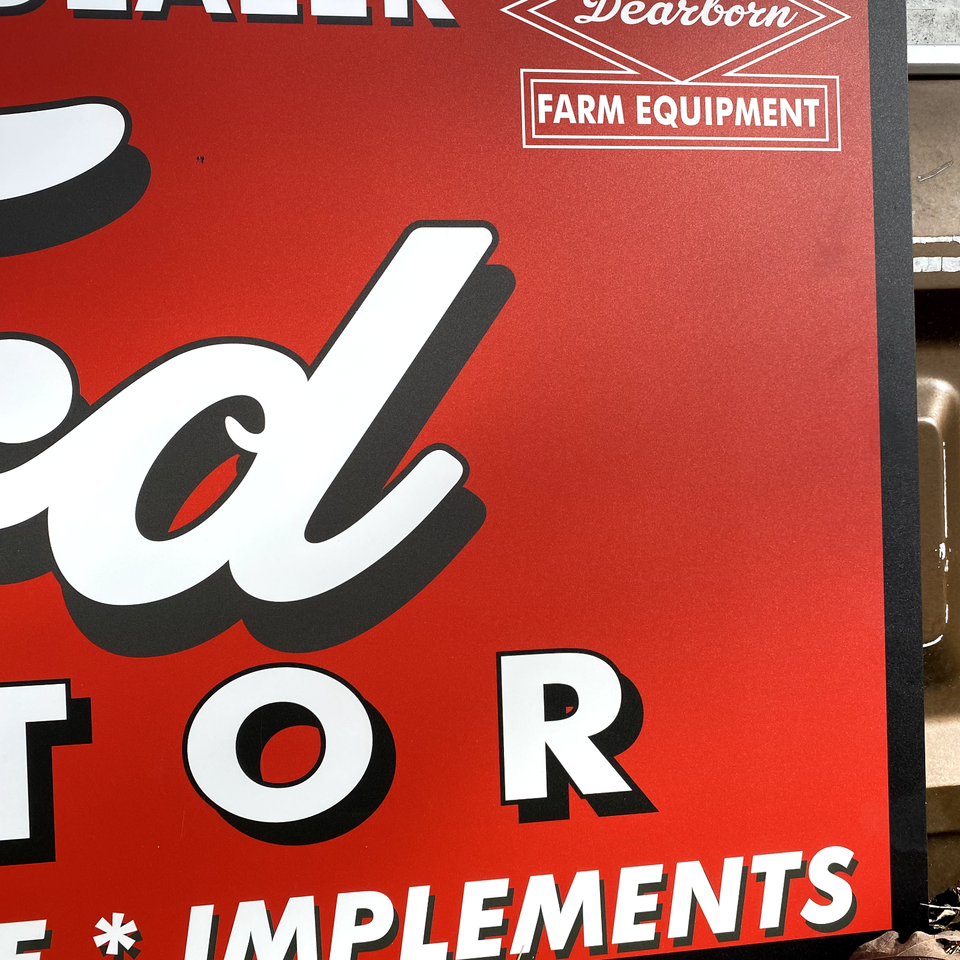4ft Ford Tractor Dealer Vintage Style Repop Sign | eBay