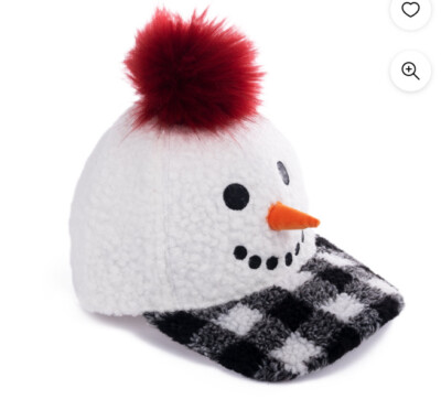 Holiday Time Snowman Sherpa Hat New Christmas Accessory Elephant Gift ...