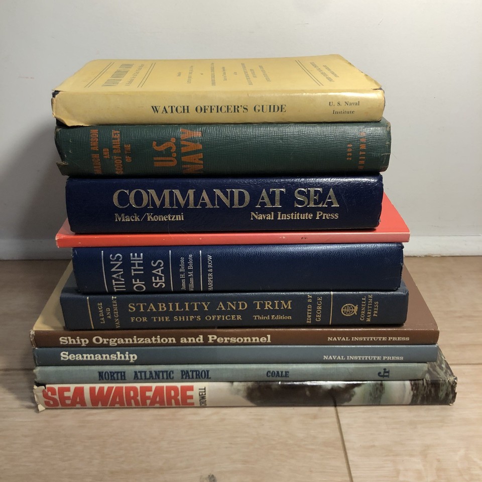 Lot of 10 Naval Books US NAVY Nonfiction Vintage Books Hardcover | eBay