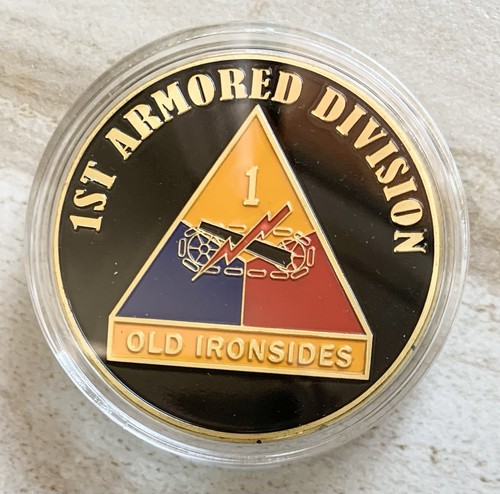 US ARMY 1st ARMORED DIVISION "OLD IRONSIDES" Challenge Coin | eBay