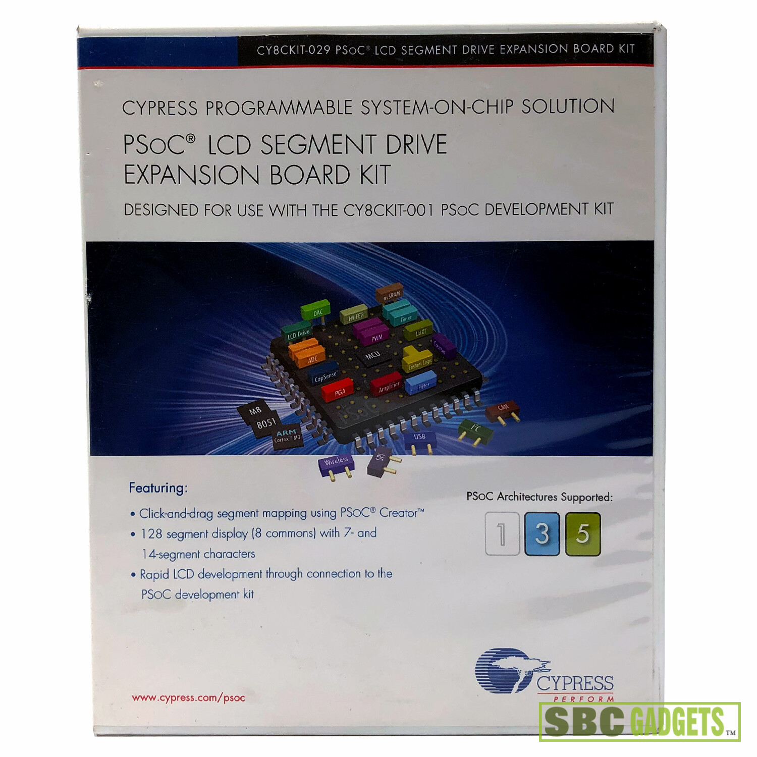 Cypress PSoC LCD Segment Drive Expansion Board Kit CY8CKIT-029 | eBay