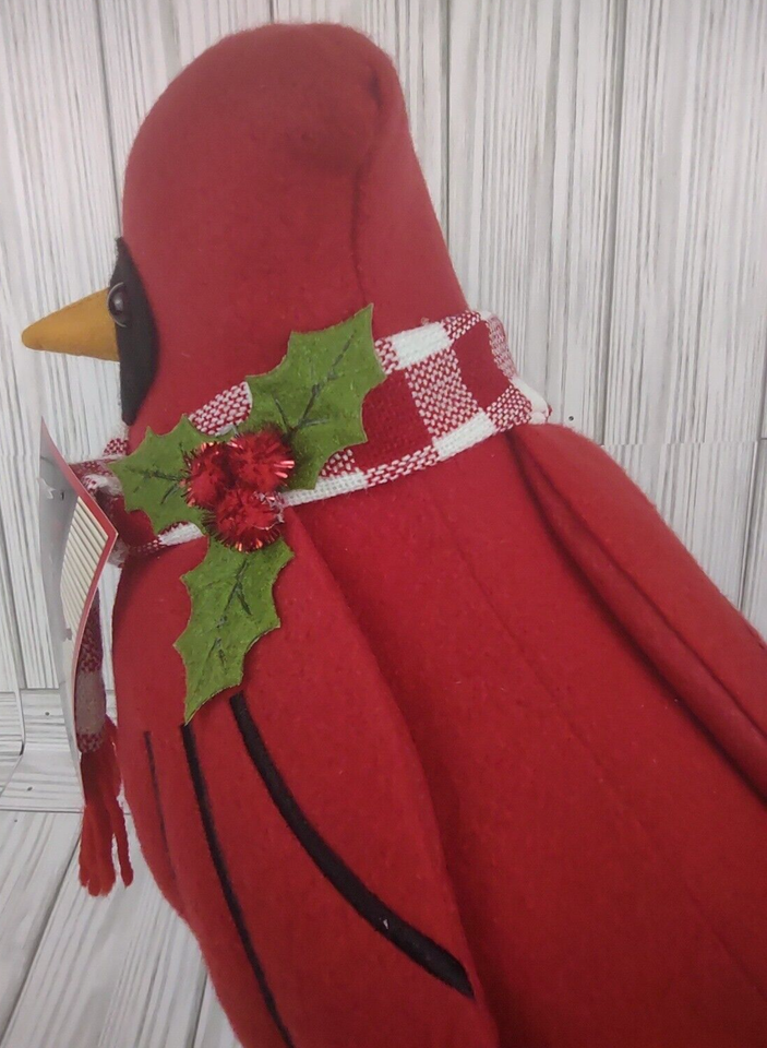 Cardinal Red Bird Christmas Tree Topper Figurine Ornament Nature ...