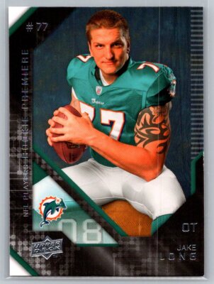 2008 Upper Deck Rookie Premiere RC #24 Jake Long Miami Dolphins | eBay