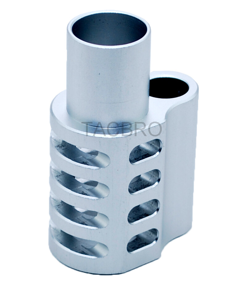 Silver Anodized Aluminum 1911 .45ACP Muzzle Brake Type-B | eBay
